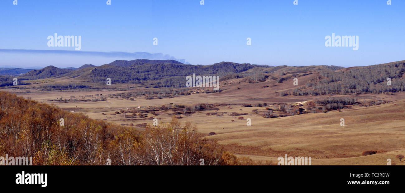 Panoramic dam on the prairie north ditch landscape Stock Photo - Alamy