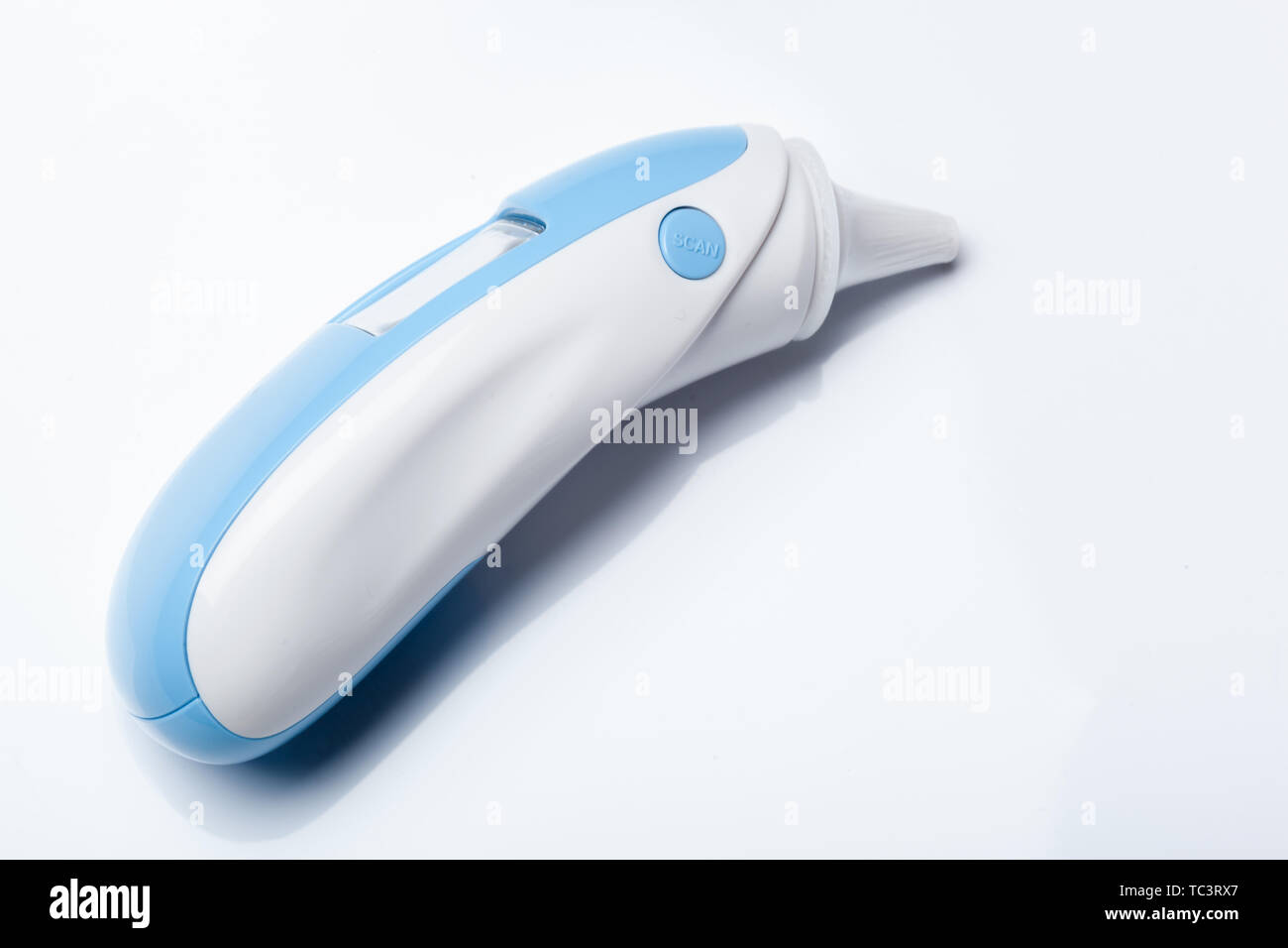 Electronic modern thermometer isolated Stock Photo - Alamy