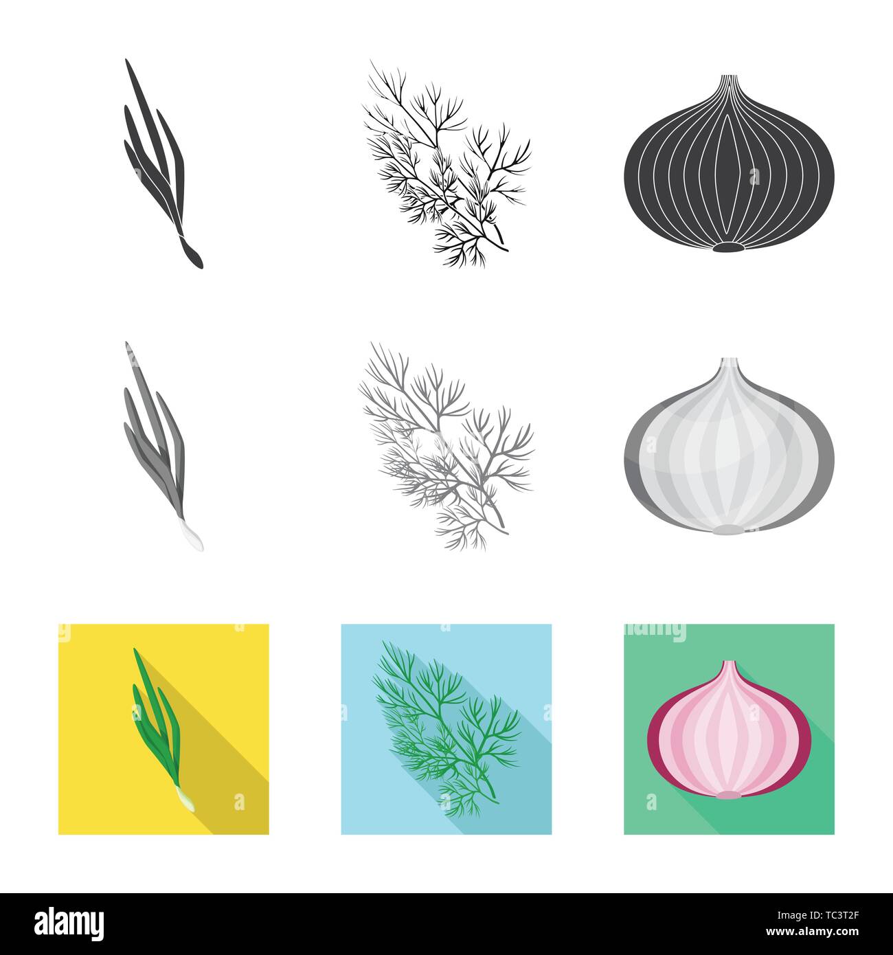 Vector illustration of taste and product logo. Collection of taste and ...