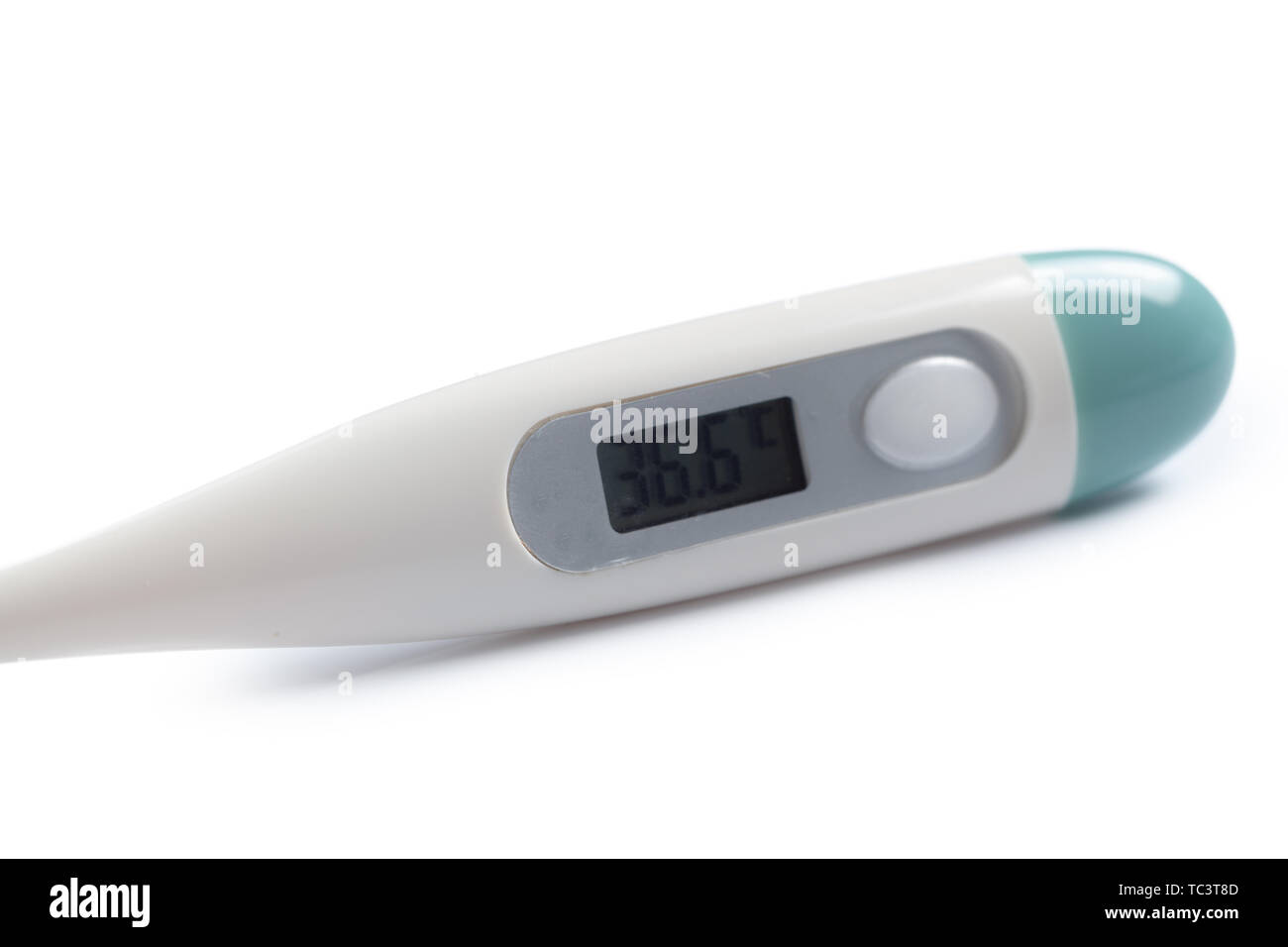 Electronic modern thermometer isolated Stock Photo - Alamy