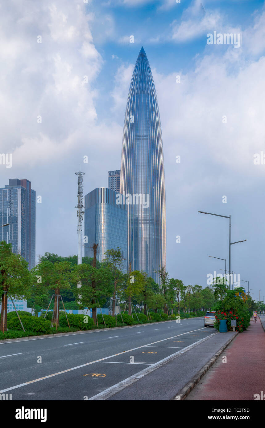Houhai China Resources Building, Nanshan District, Shenzhen Stock Photo ...