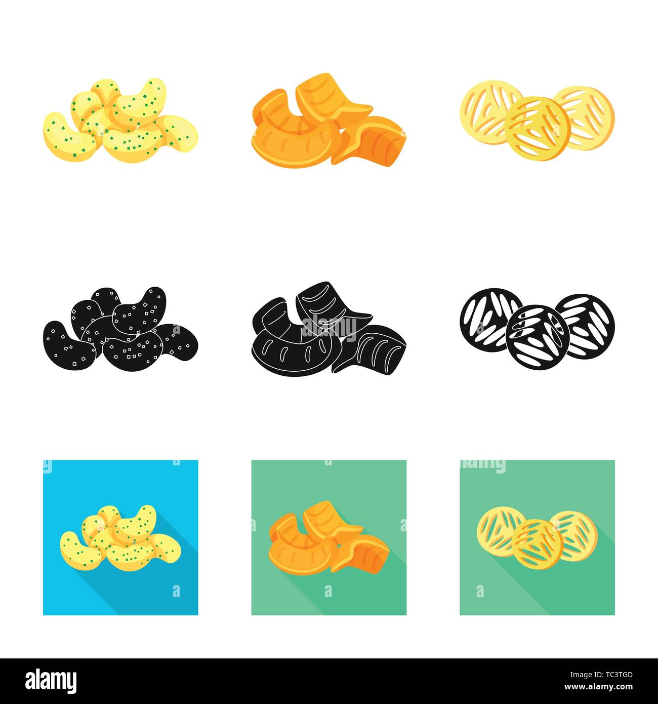 Texture potato sticks Stock Vector Images - Alamy