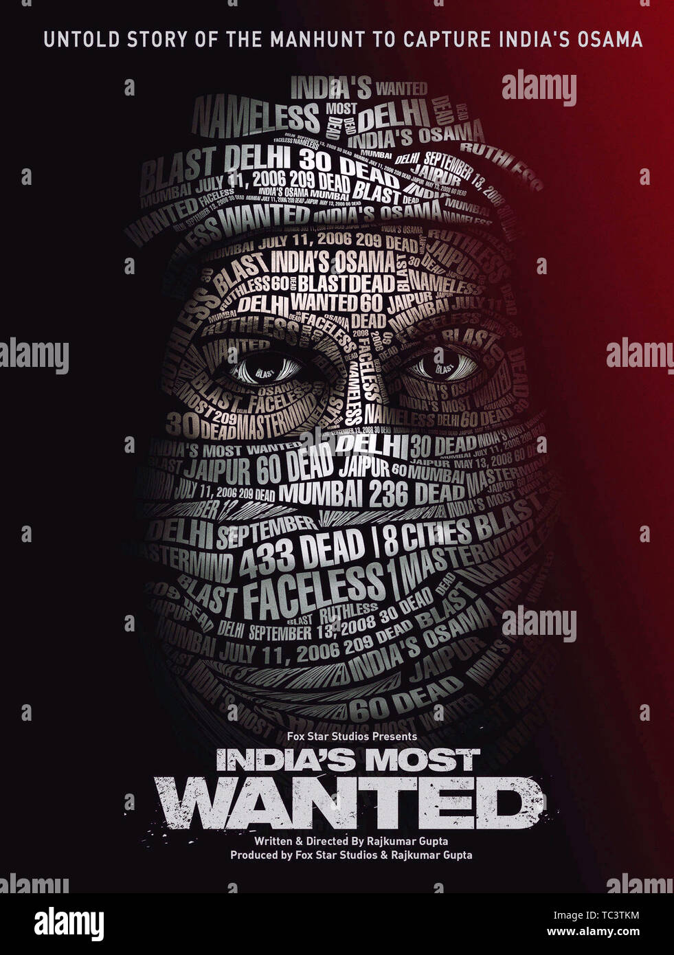 INDIA'S MOST WANTED, Indian poster, 2019. TM & copyright © Fox STAR ...