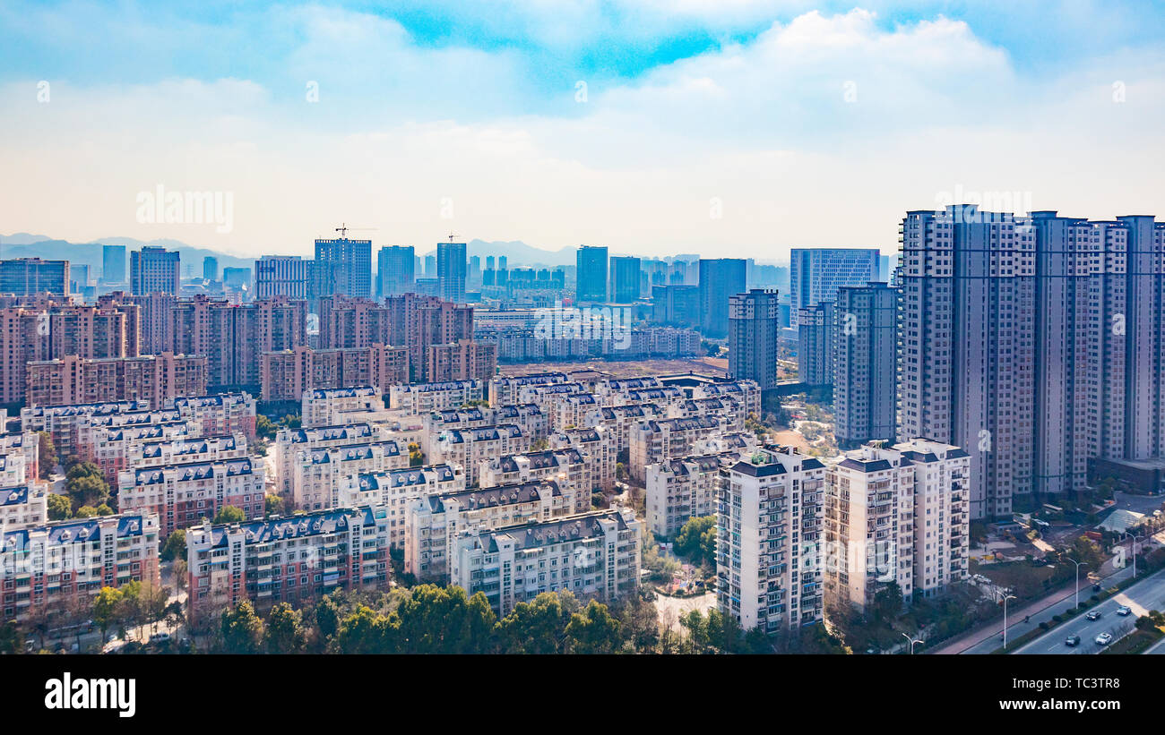 high-rise building is full of urban buildings Stock Photo - Alamy
