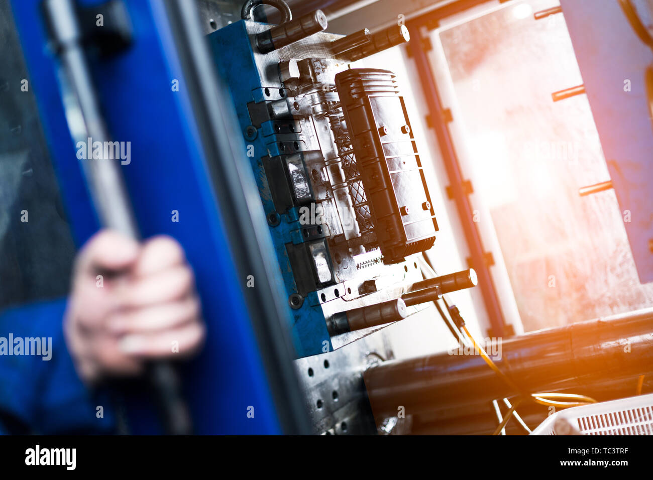 interior of modern factory of communication equipment Stock Photo - Alamy