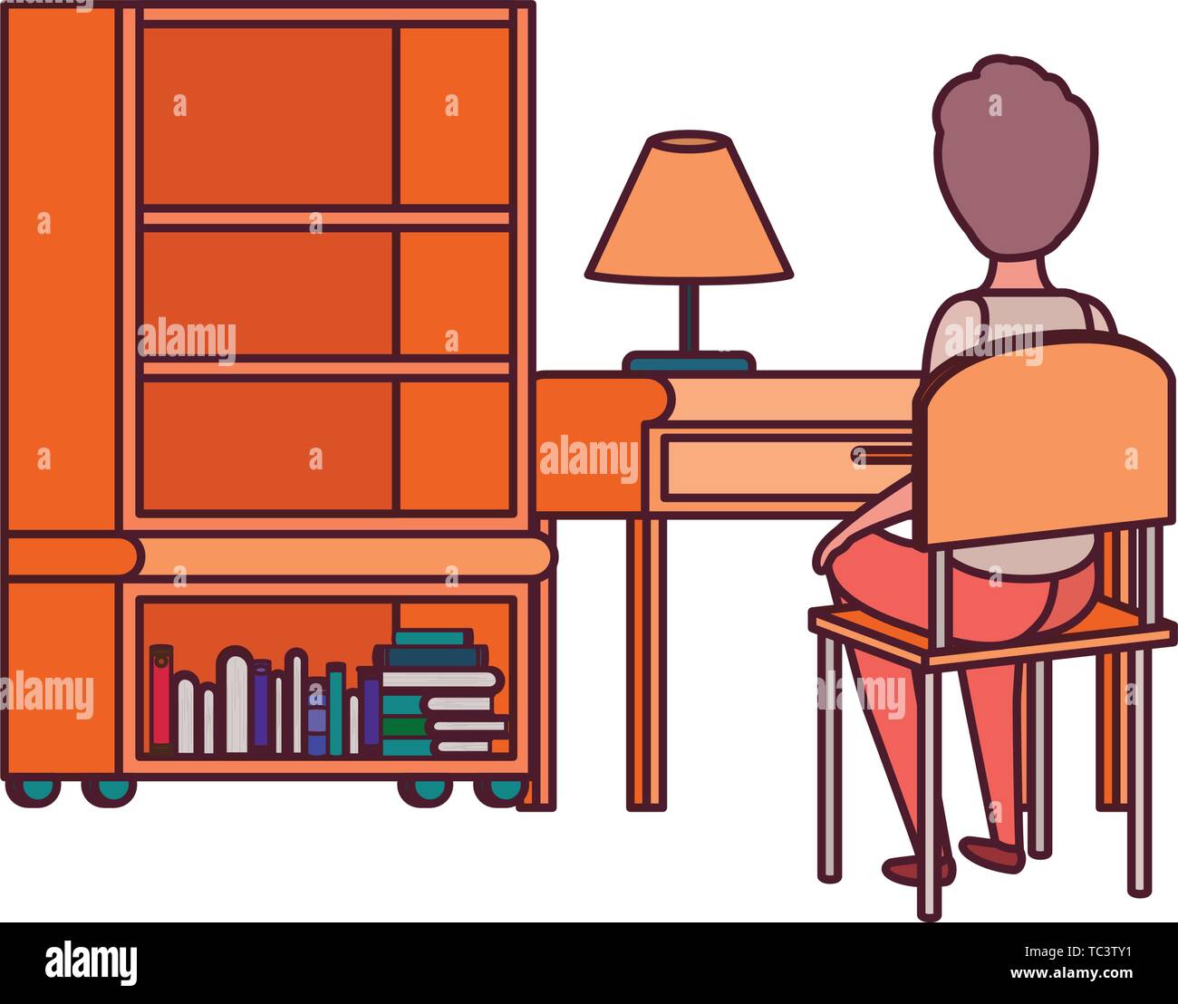 Backwards child Stock Vector Images - Alamy