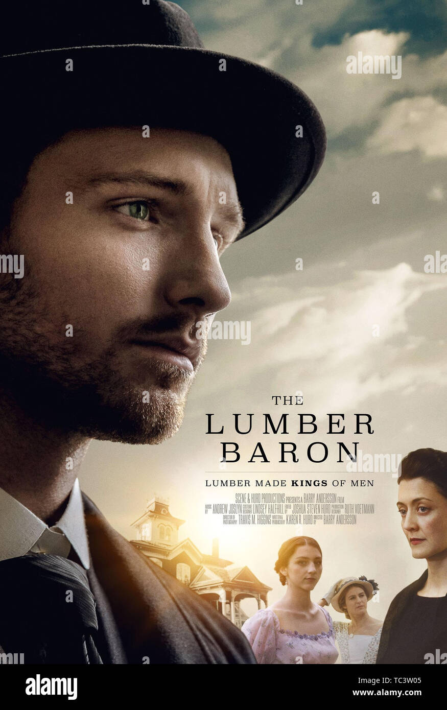 THE LUMBER BARON, poster, from left: Joseph Bezenek, Anna Stranz, Scout ...