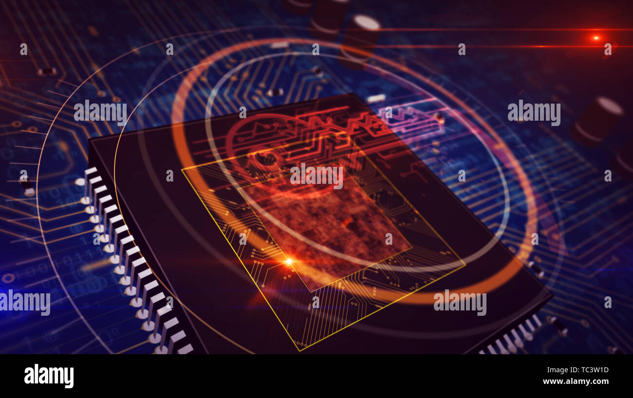 Cyber Security Computer Protection Coding And Encryption Concept With Digital Key Hologram