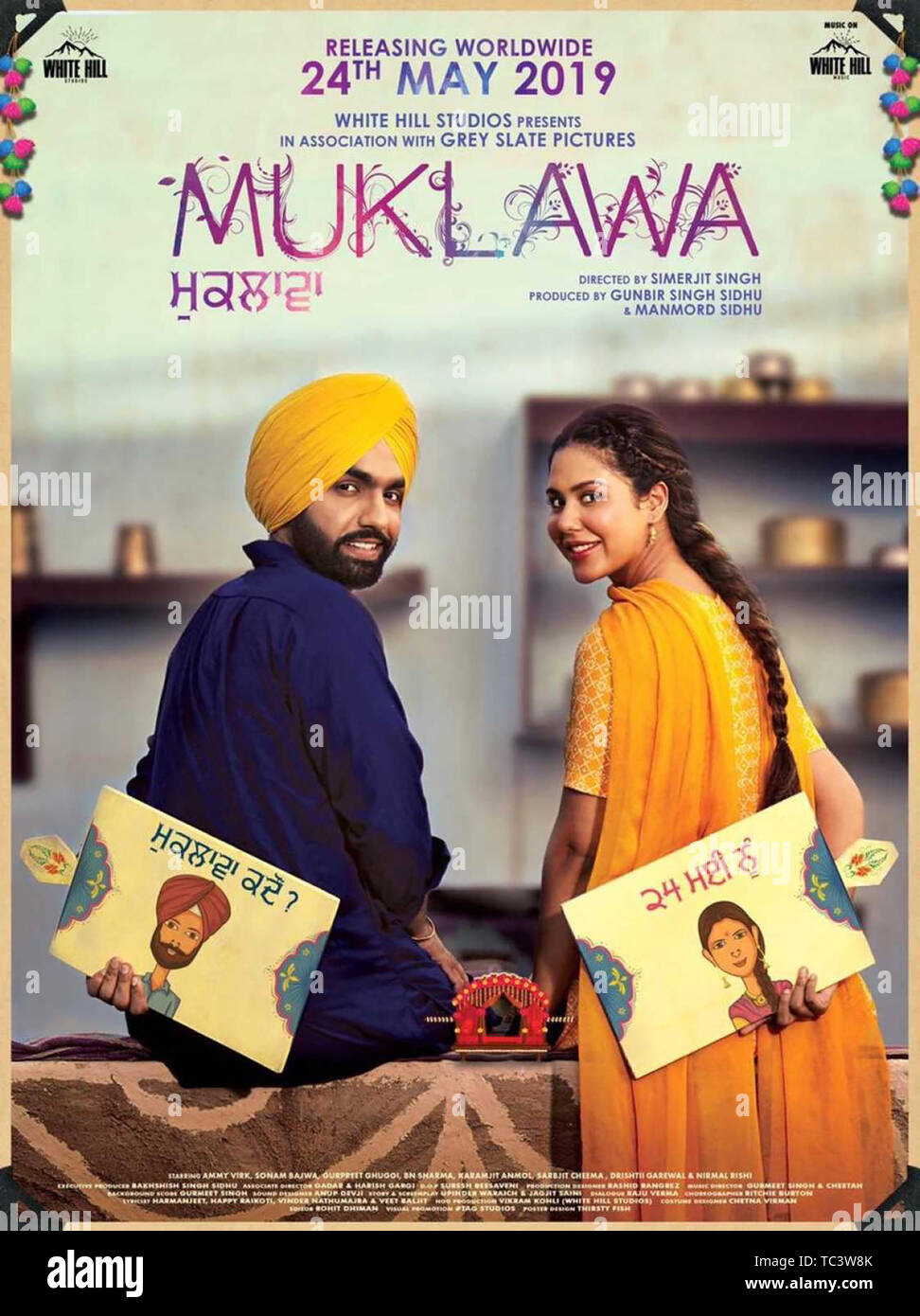 MUKLAWA, Indian poster, from left: Ammy Virk, Sonam Bajwa, 2019 ... MUKLAWA, Indian poster, from left: Ammy Virk, Sonam Bajwa, 2019 ...