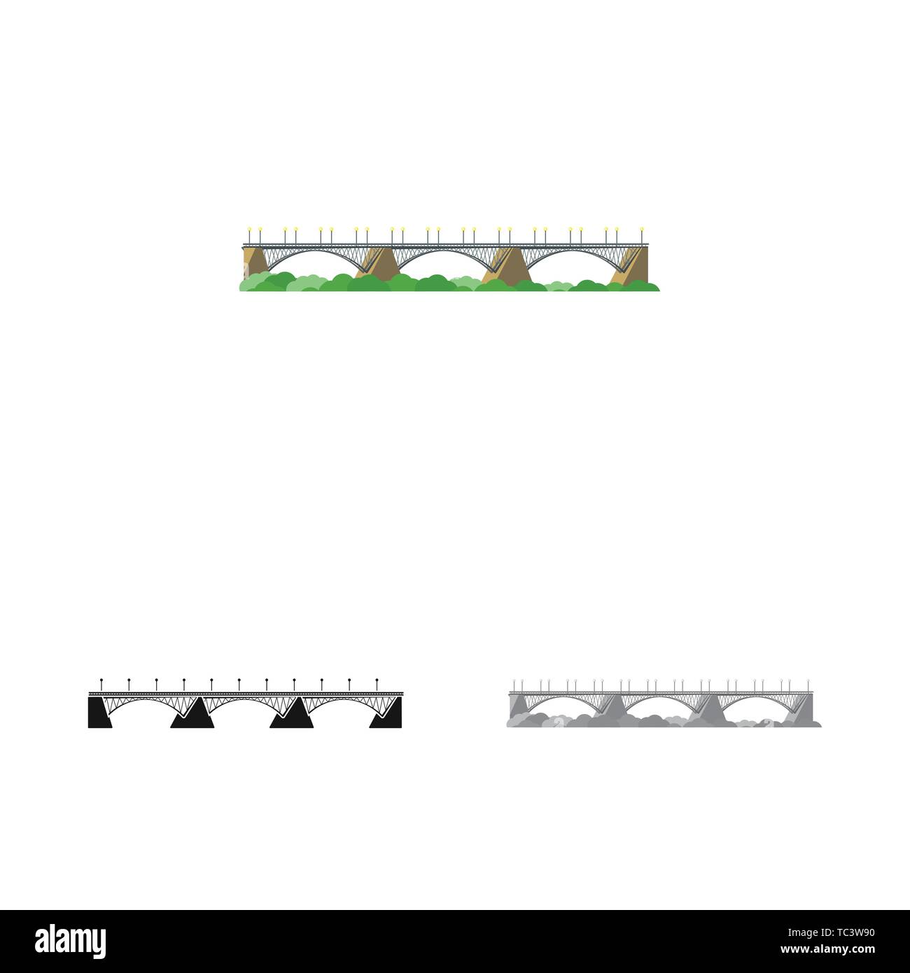 Vector design of connection and design sign. Collection of connection ...