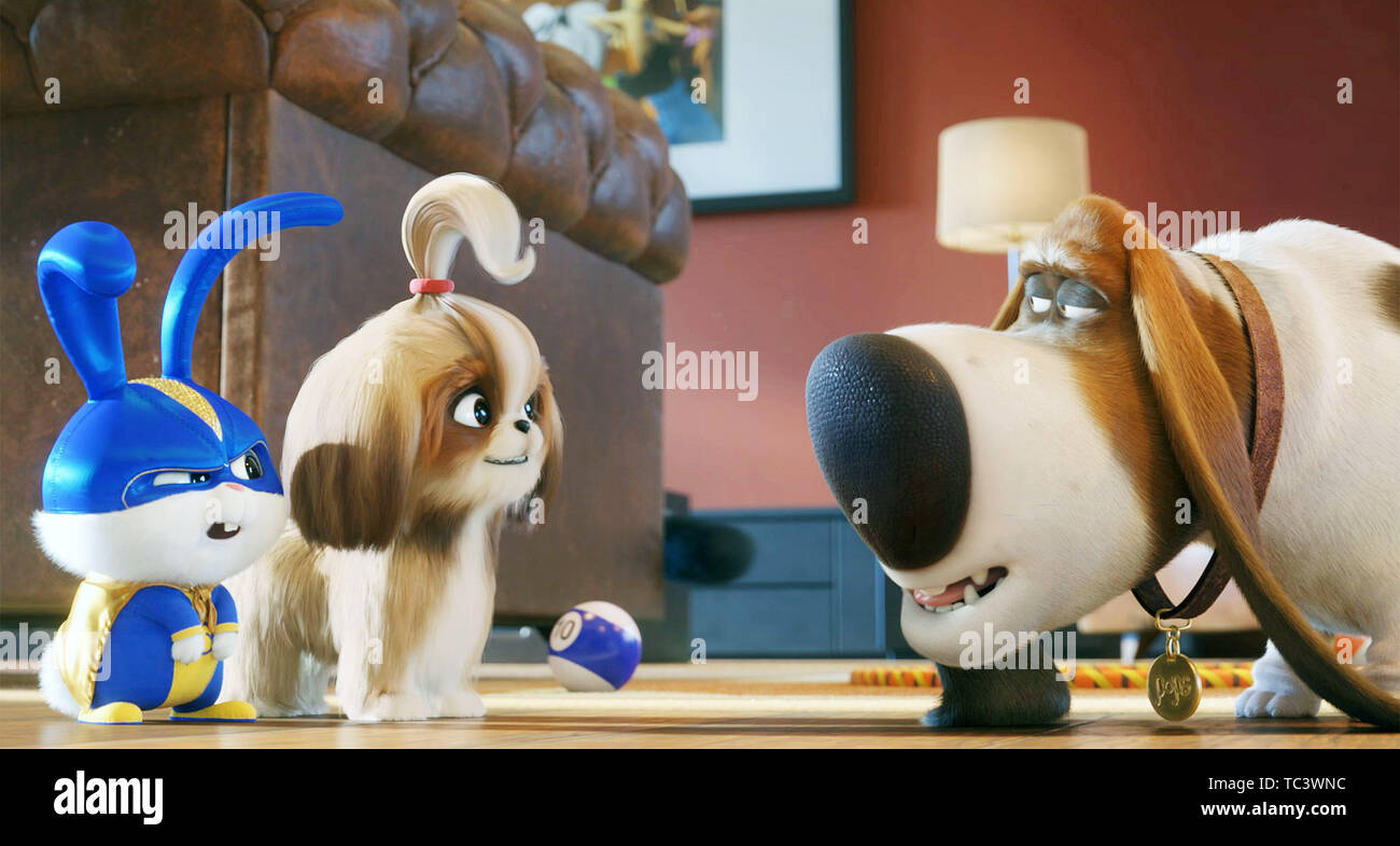 THE SECRET LIFE OF PETS 2, from left: Snowball (voice: Kevin Hart ...