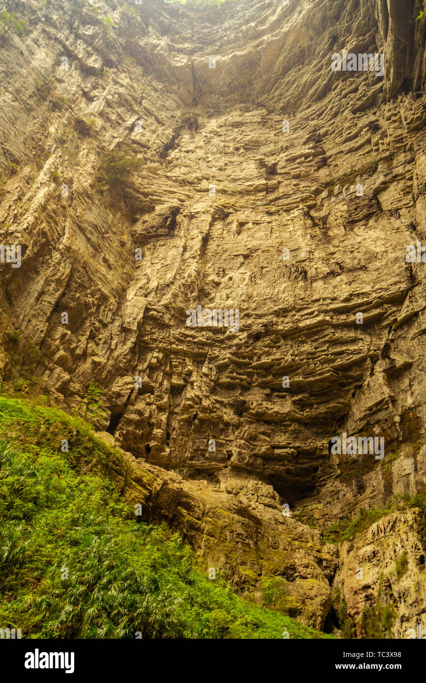 Tiankeng Sanqiao Scenic Area in Wulong County, Sichuan Province, China ...