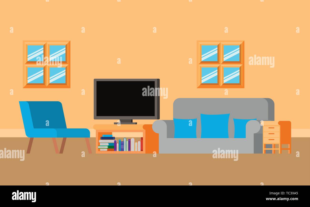 Home study room with books design Stock Vector Image & Art - Alamy