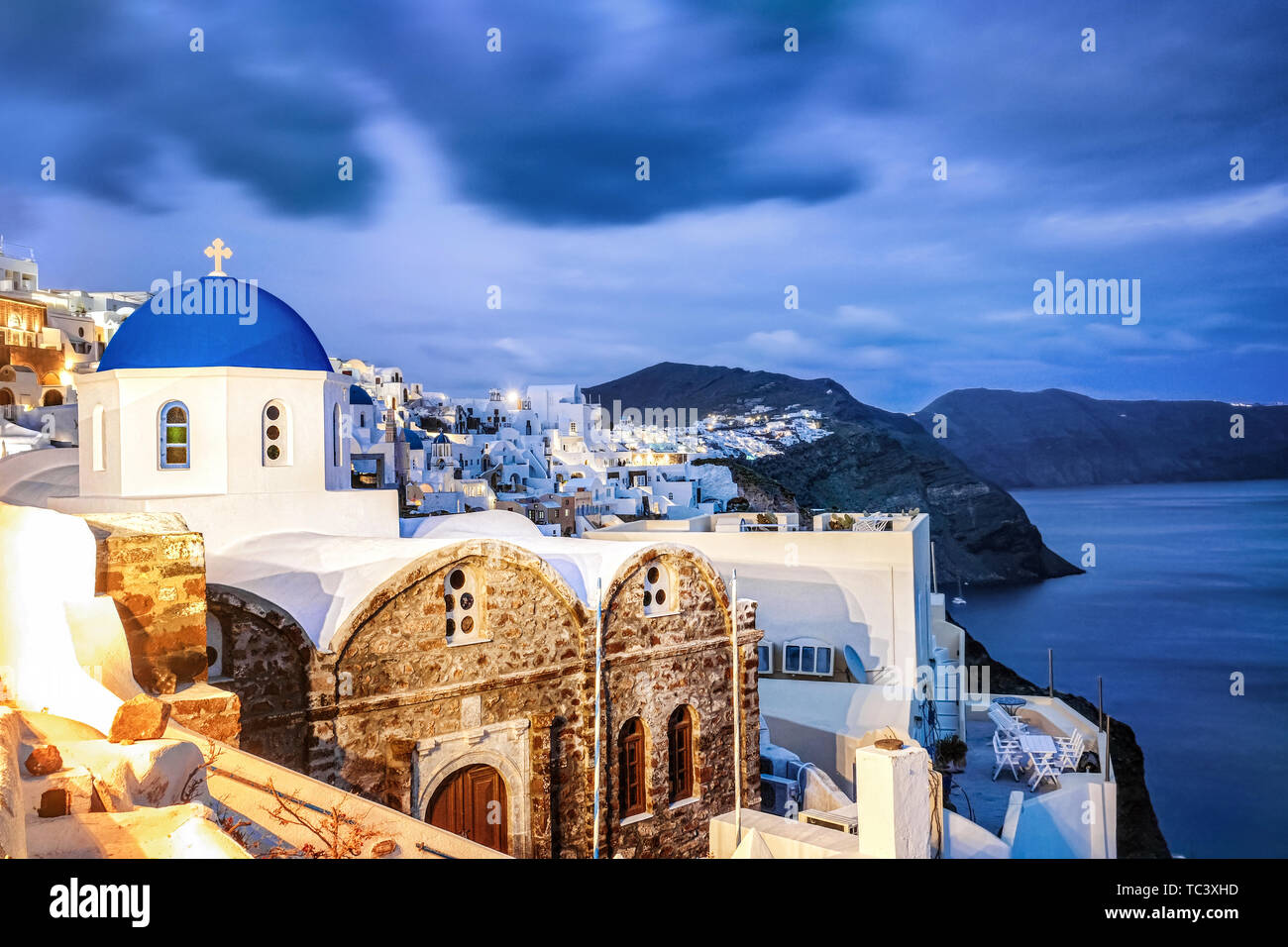 Beautiful view of city at sea resort Stock Photo - Alamy