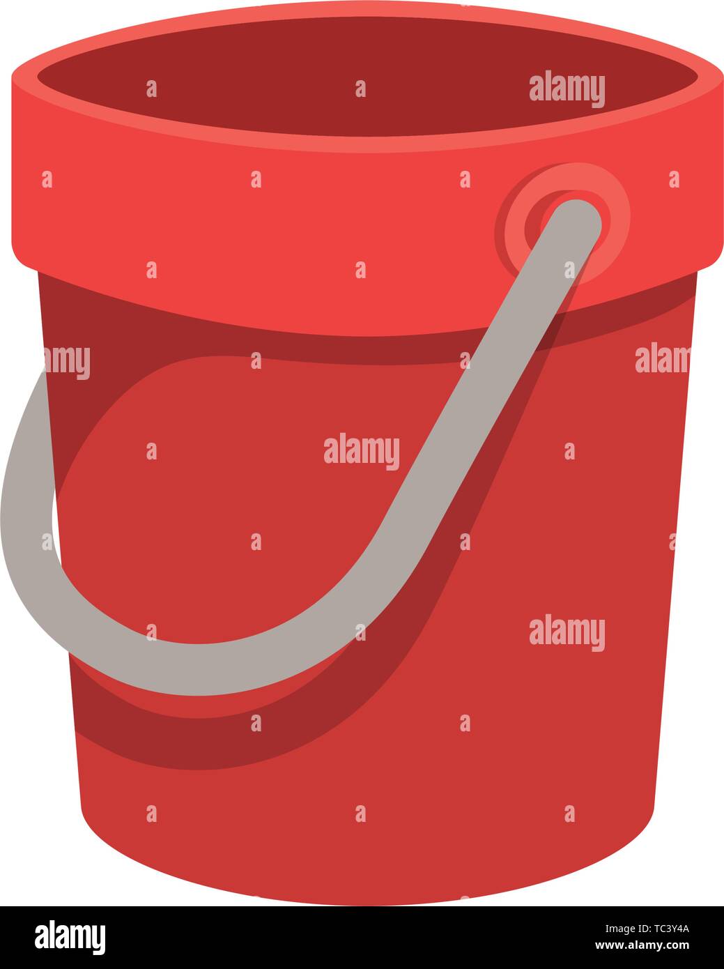 Seaside bucket spade sand beach water Stock Vector Images - Alamy