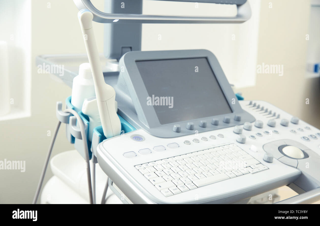 Modern ultrasound equipment in clinic Stock Photo - Alamy