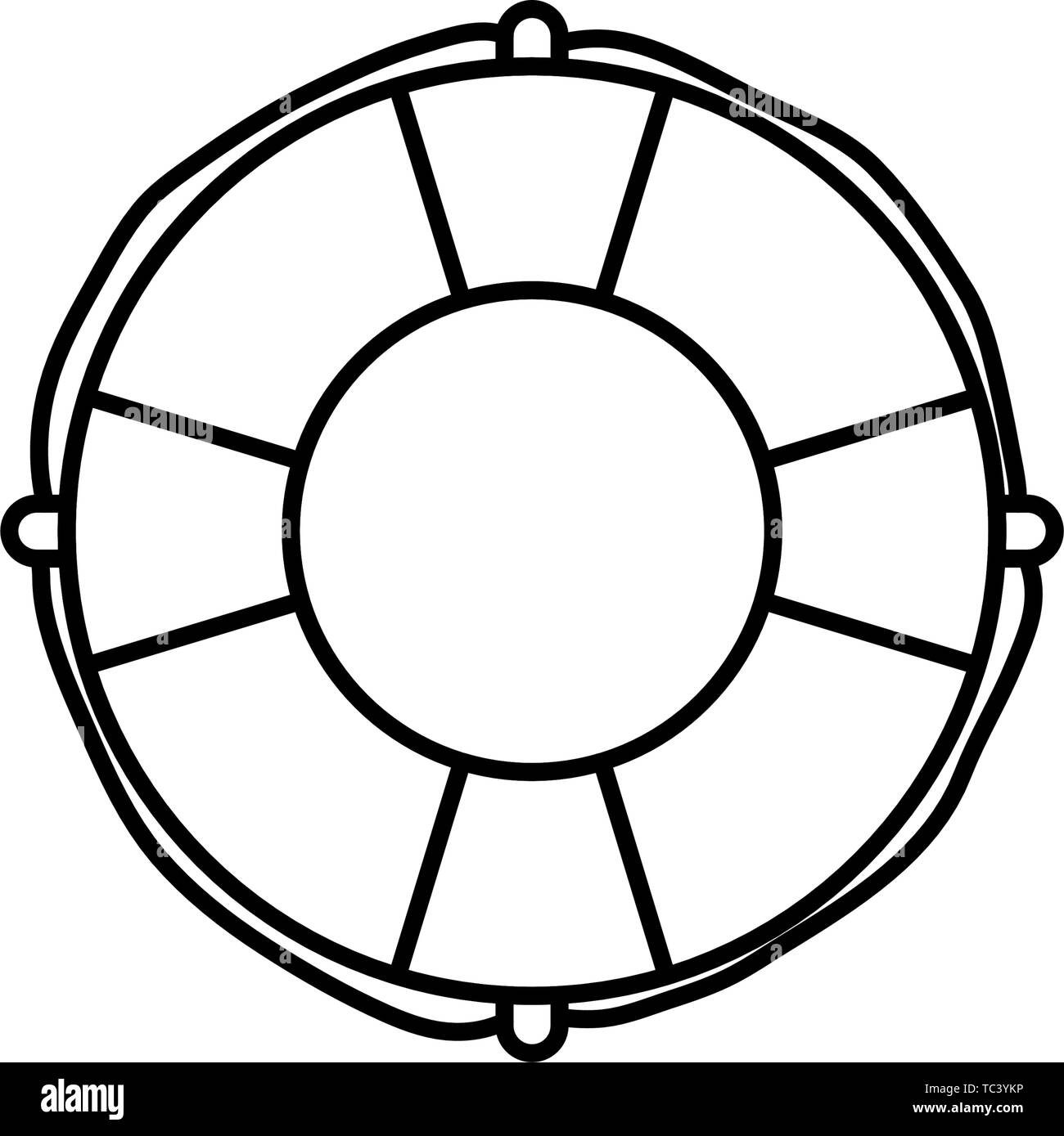 lifesaving float in white background Stock Vector Image & Art - Alamy