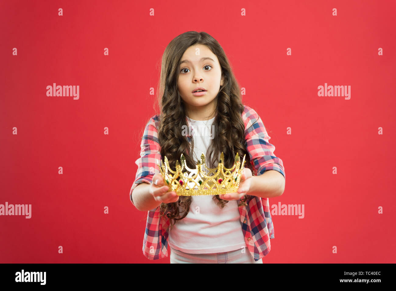 This is for you. Take it. Happiness and joy. Kid wear golden crown ...