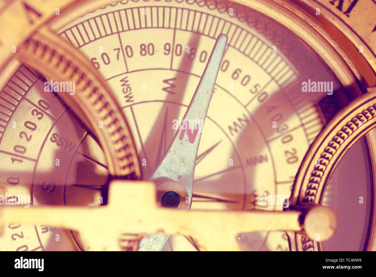 antique compass close up Stock Photo - Alamy
