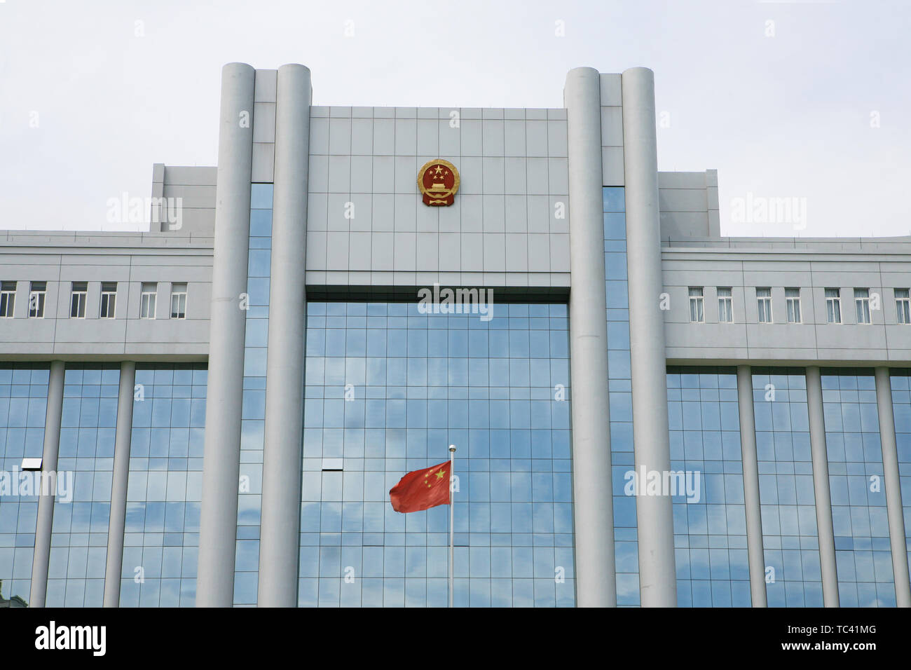 Business building with white background Stock Photo - Alamy