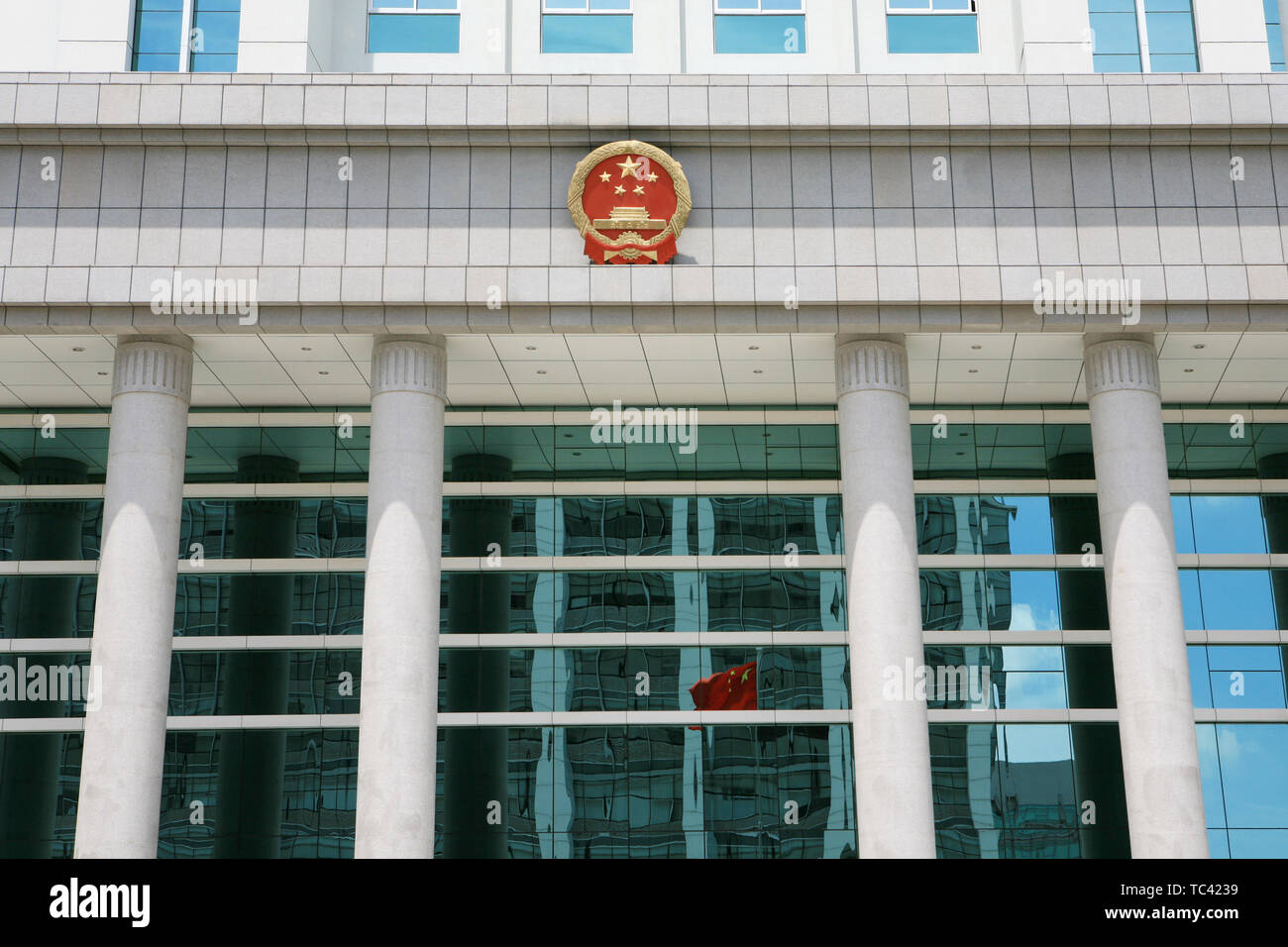 Business building with white background Stock Photo - Alamy