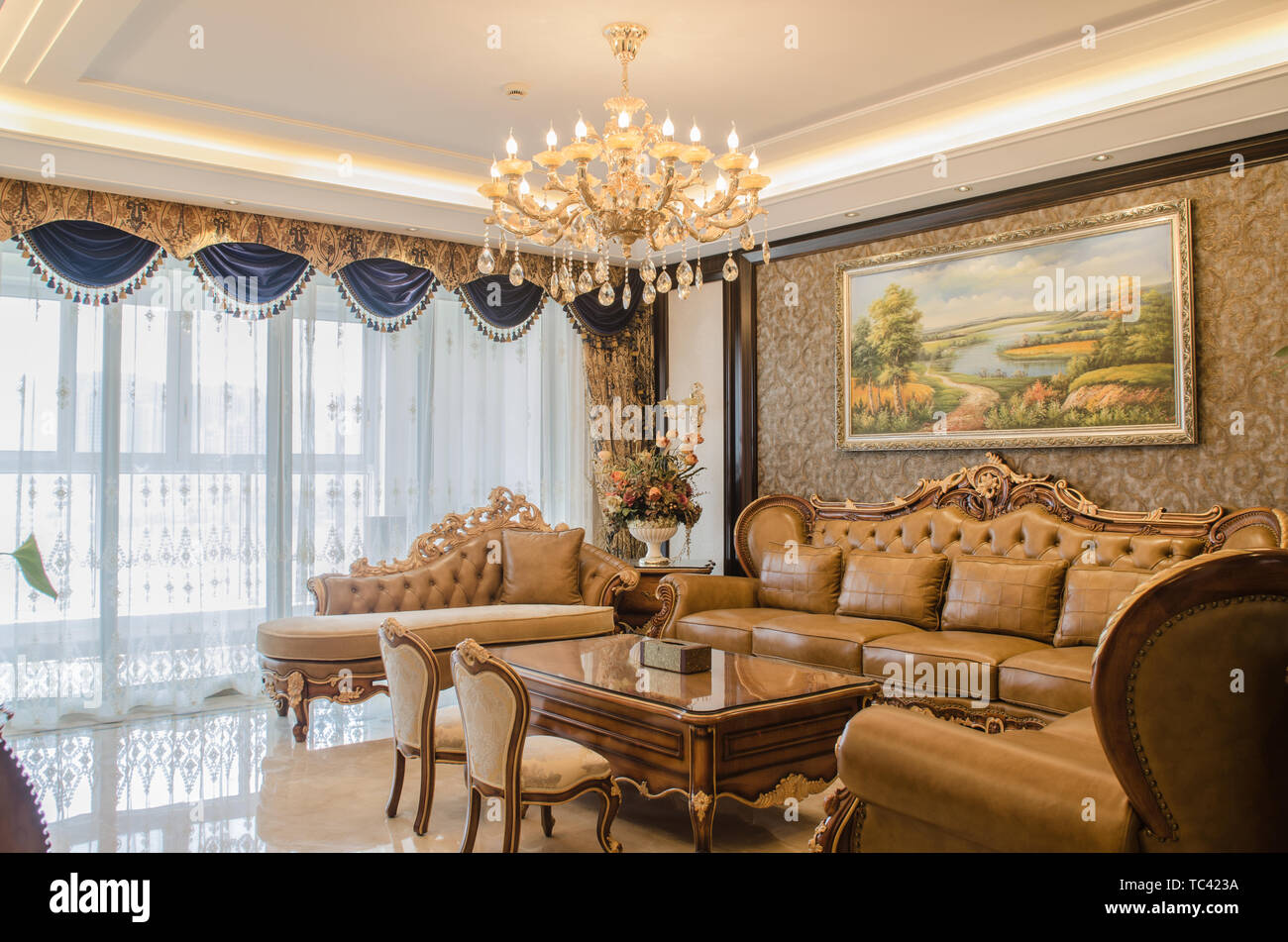 Interior design model room Stock Photo - Alamy