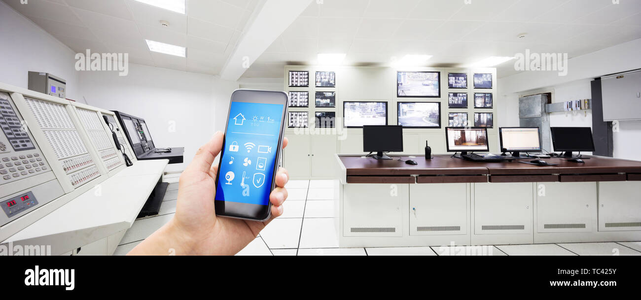 Mobile phone control center hi-res stock photography and images - Alamy