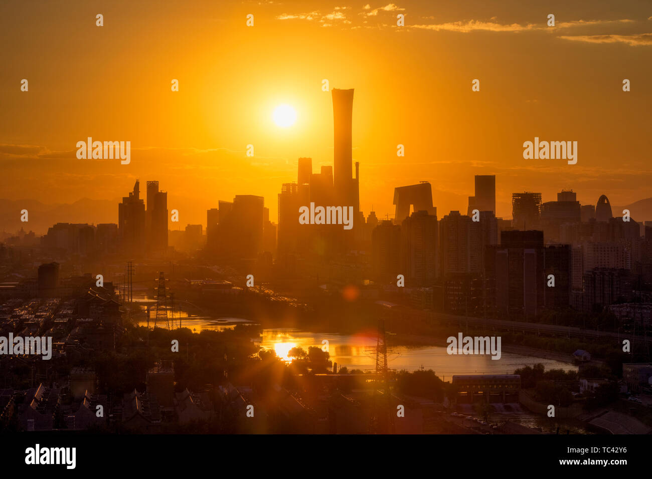 Beijing skyline river hi-res stock photography and images - Alamy