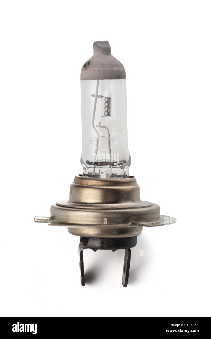 car lightbulb on white background Stock Photo - Alamy