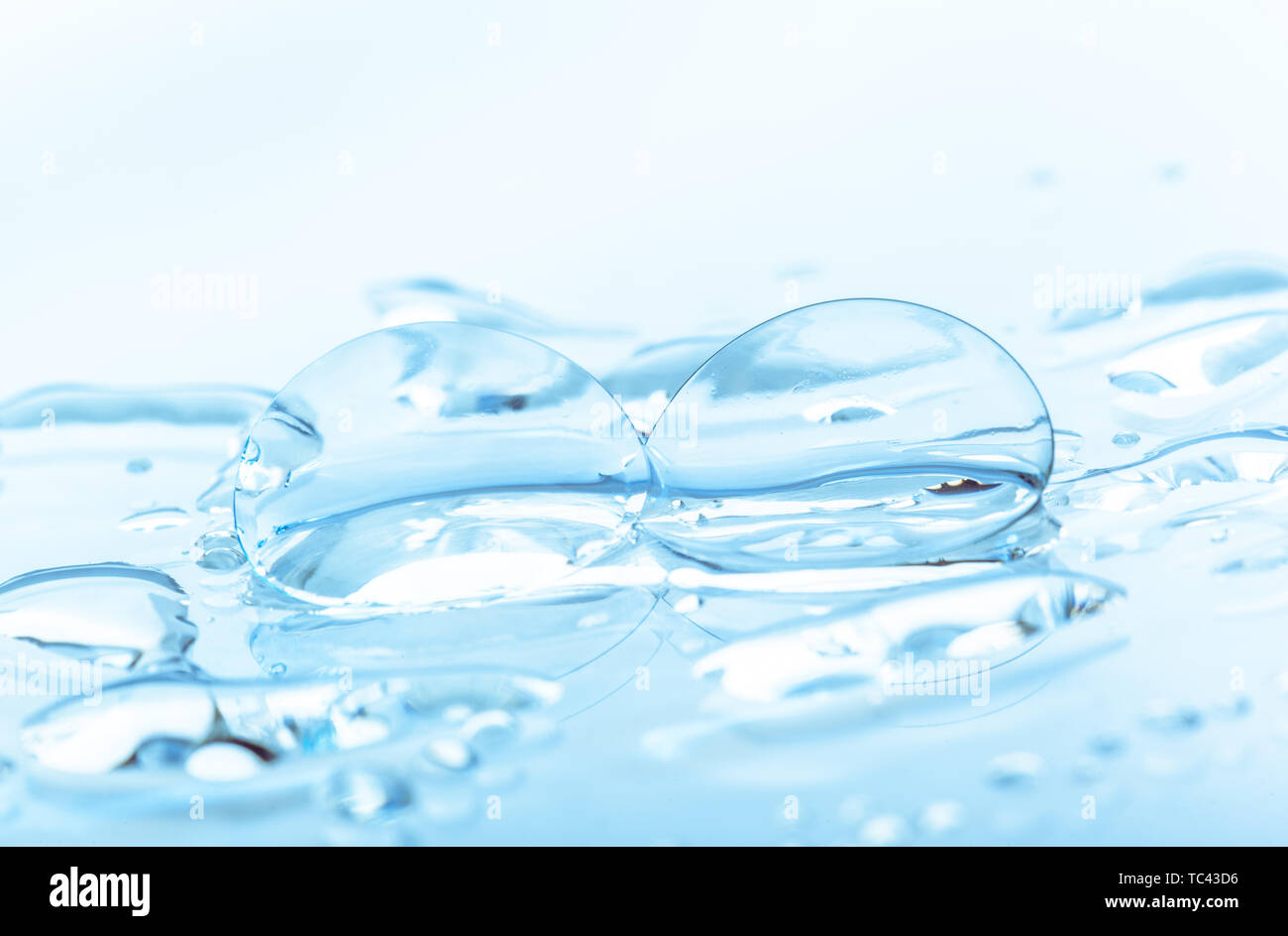 Contact lenses with water drops Stock Photo - Alamy