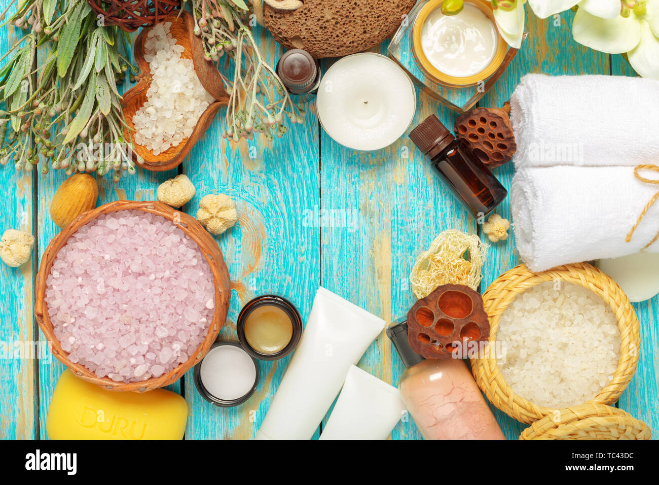 Spa background with a blank space Stock Photo - Alamy