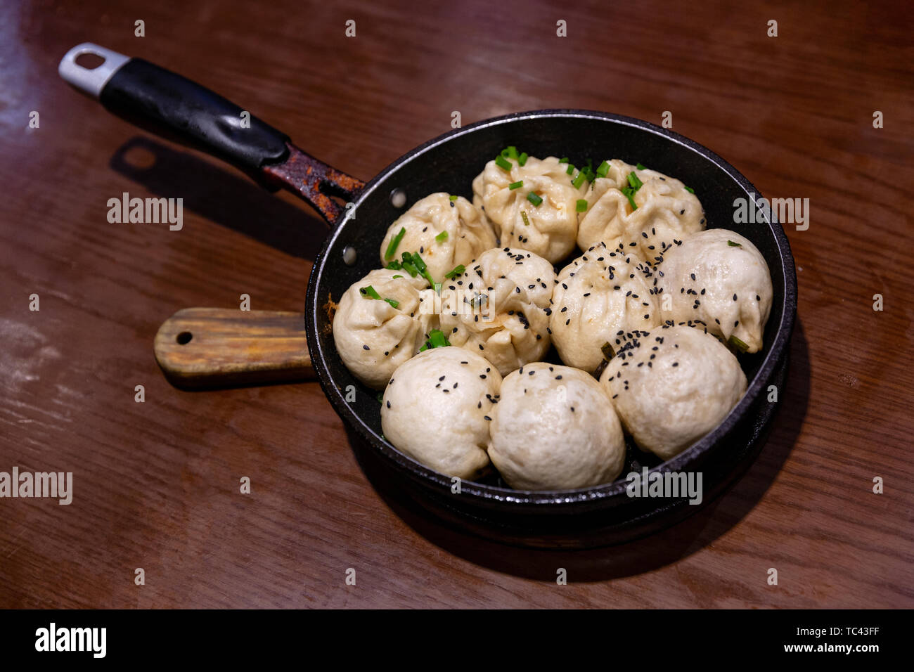 Big pot of spring fry Stock Photo - Alamy