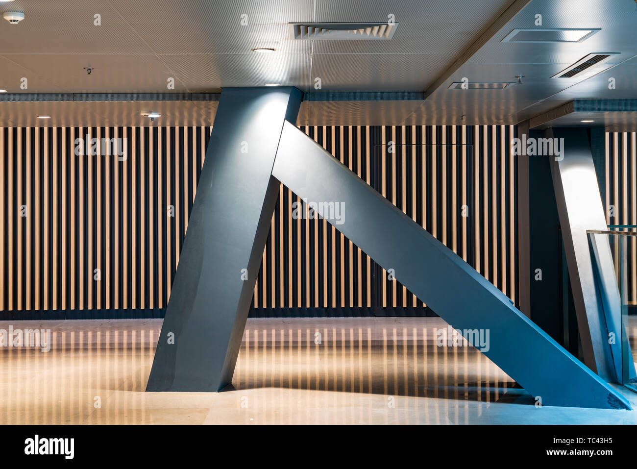 Top-floor steel structure of Chengdu Museum Stock Photo - Alamy