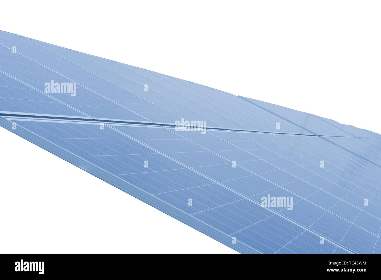 Blue solar panel against white Stock Photo - Alamy