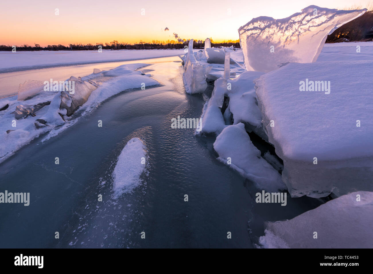 Snow and ice Stock Photo - Alamy