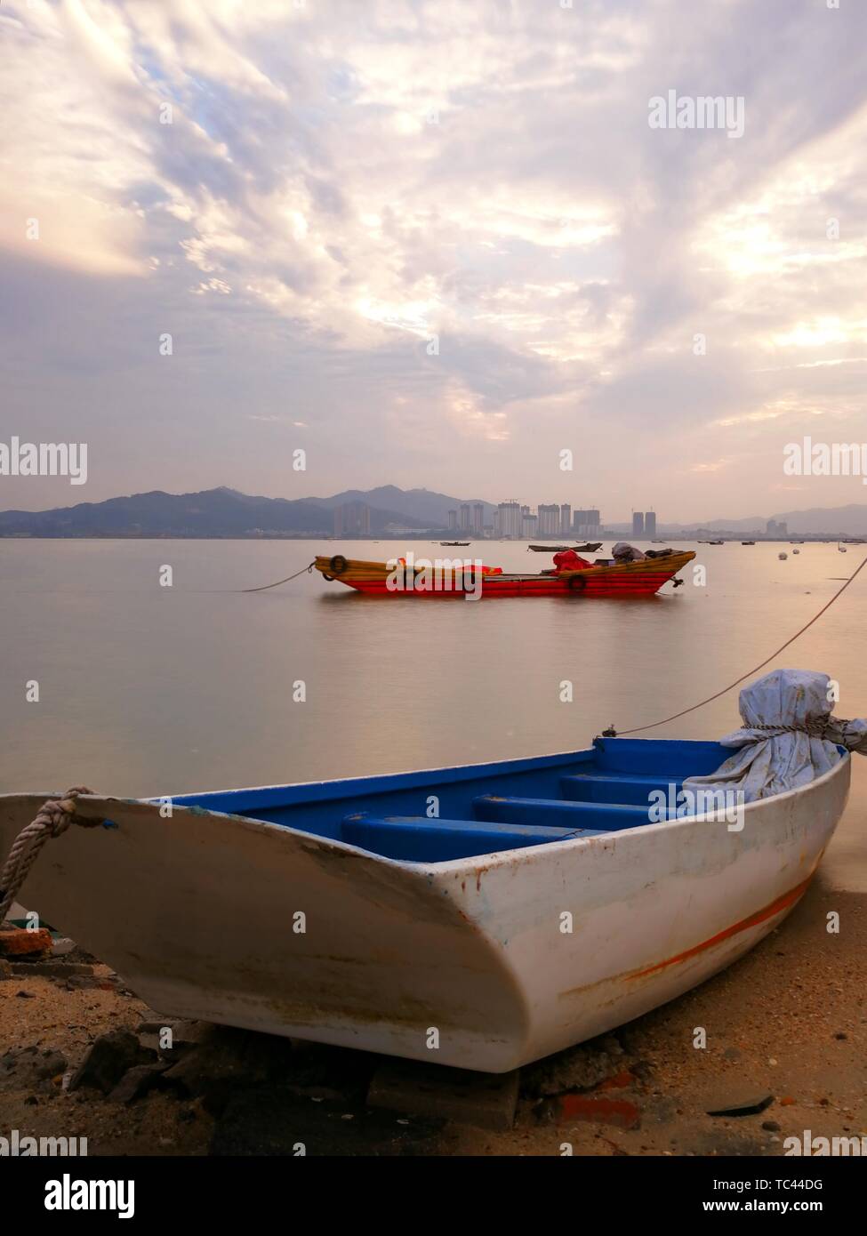 Beach and fishermans transportation system hi-res stock photography and ...