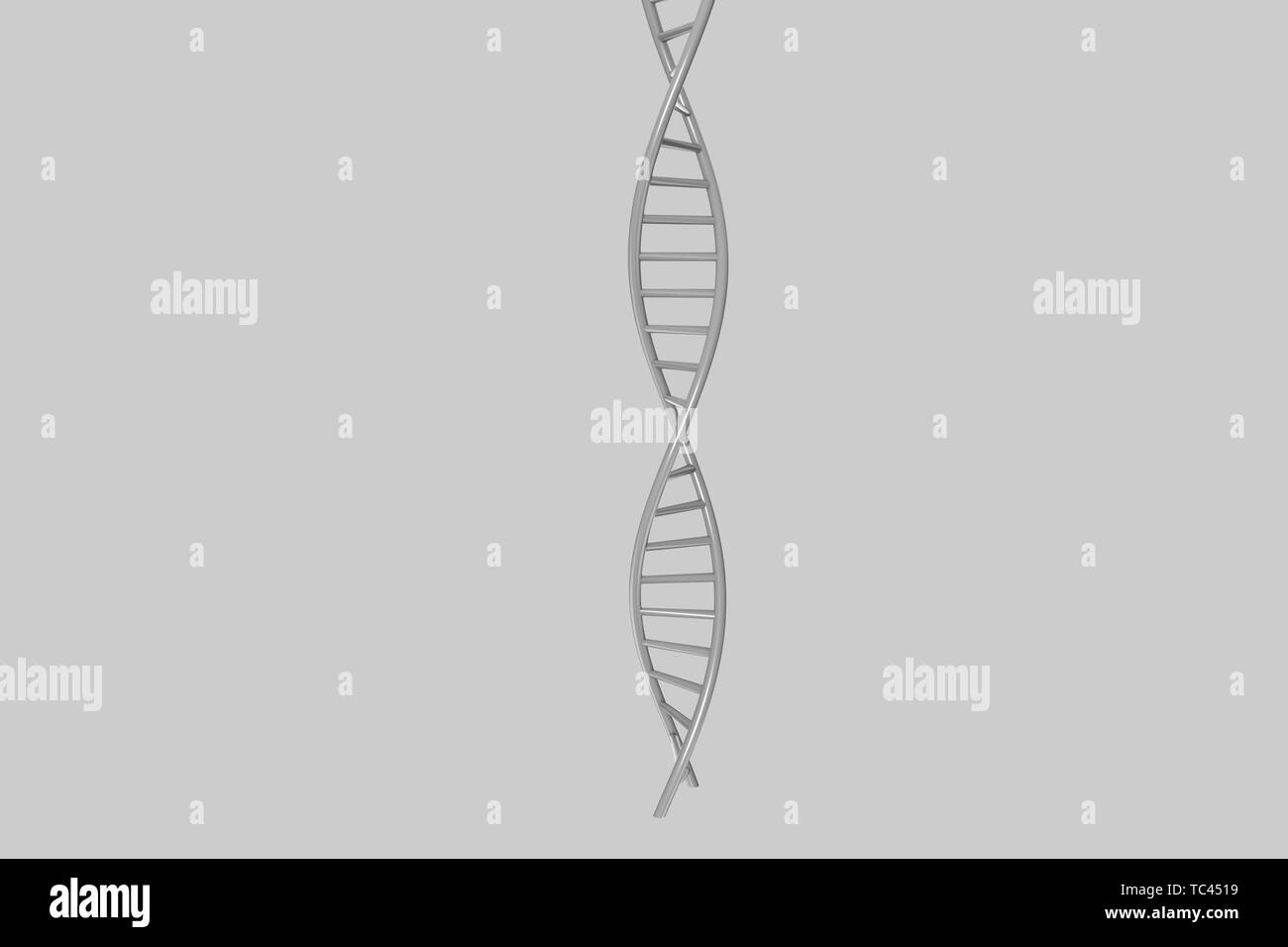 3D modeling, DNA with light color background Stock Photo - Alamy