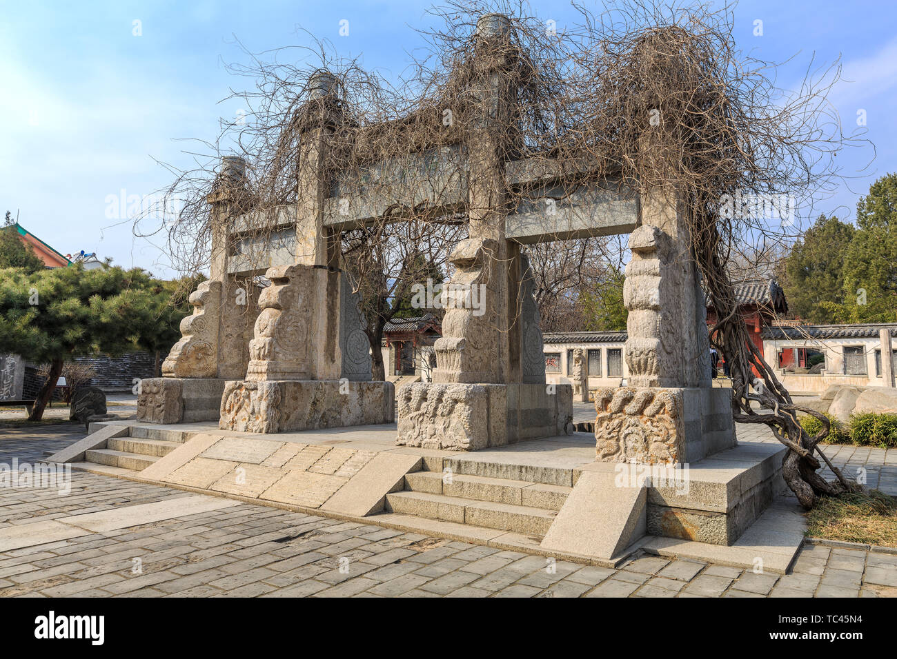 Daimiao Ancient Shipai Fang Stock Photo - Alamy