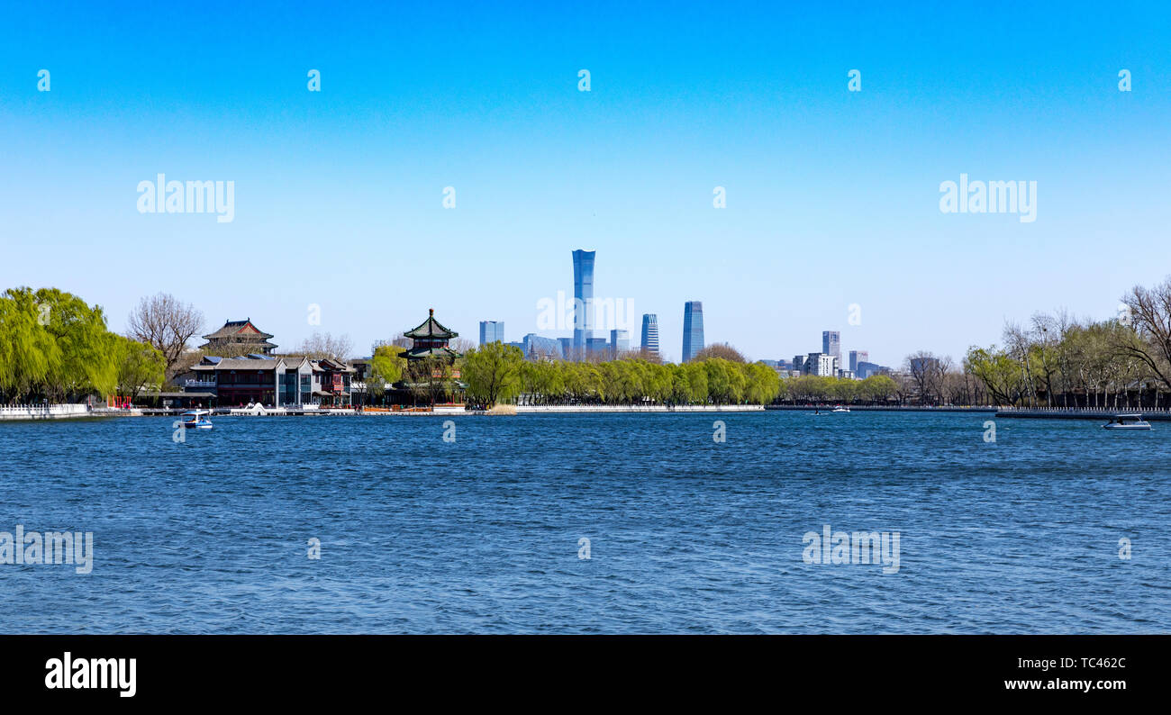 Scenery of Houhai, Beijing, China Stock Photo - Alamy