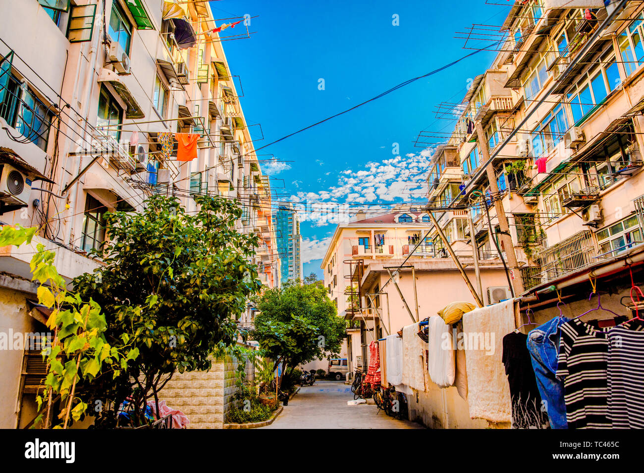 Street buildings and houses Stock Photo - Alamy