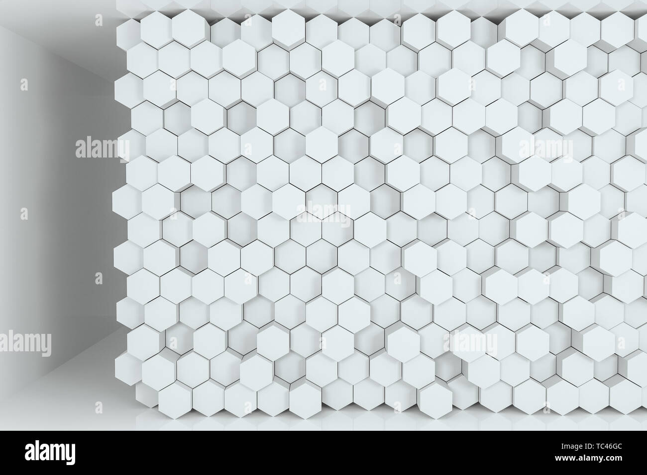 Hexagonal square combination, technology-sensitive background, three ...