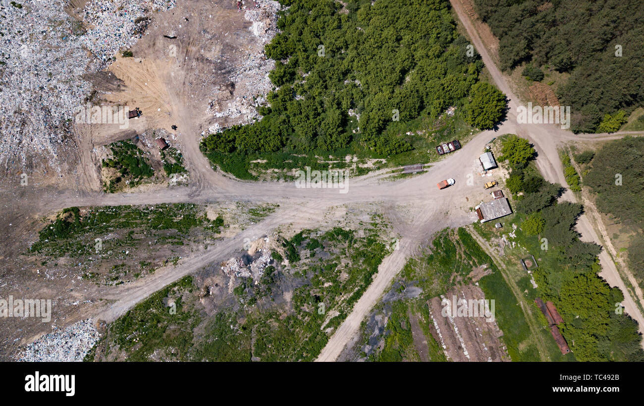 Landfill: aerial view hi-res stock photography and images - Alamy