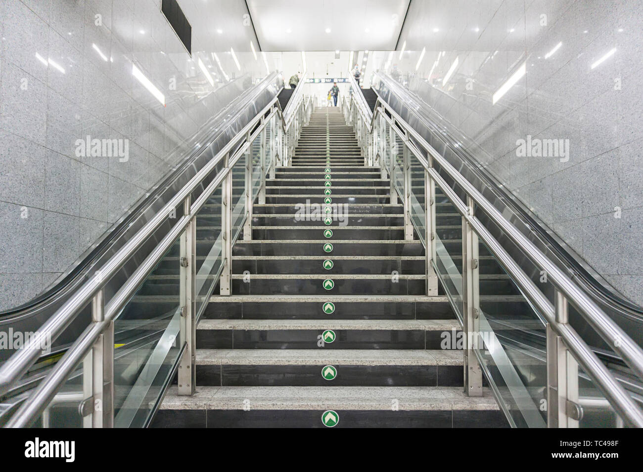 Subway passageway and subway elevator hi-res stock photography and ...