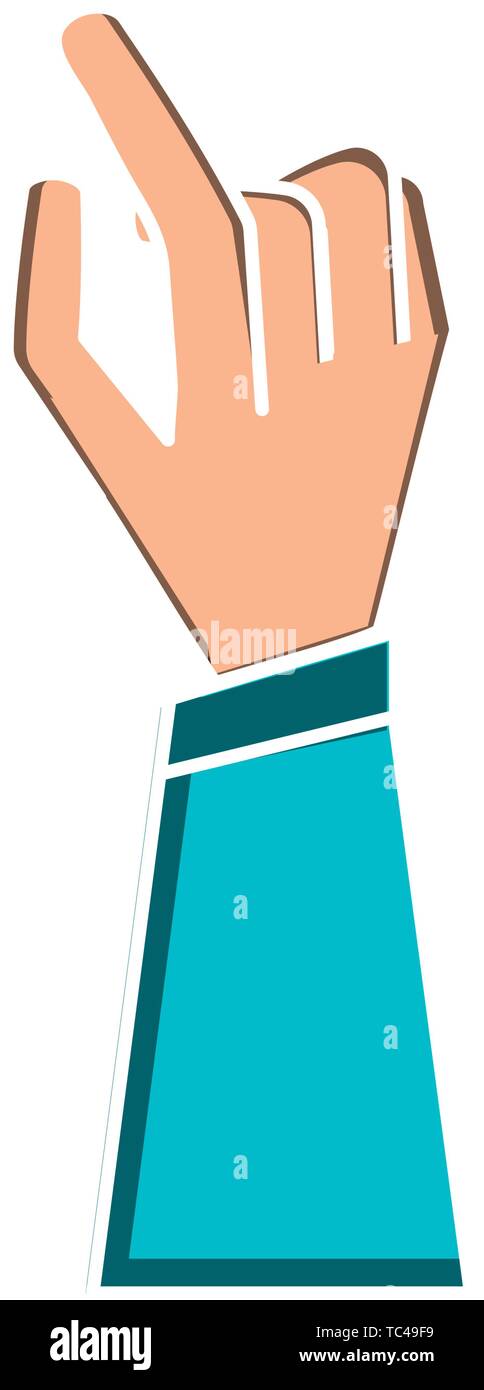 hand human avatar character vector illustration design Stock Vector ...