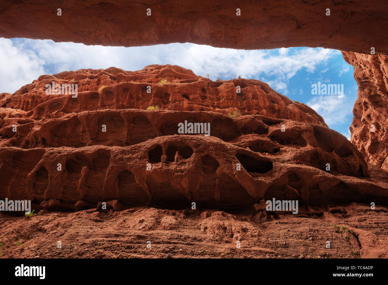 Sky of the valley of redsandstone Stock Photo - Alamy