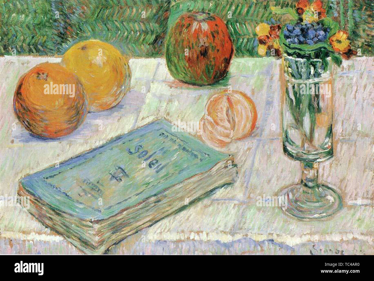Paul Signac - Still Life Book 1883 Stock Photo - Alamy
