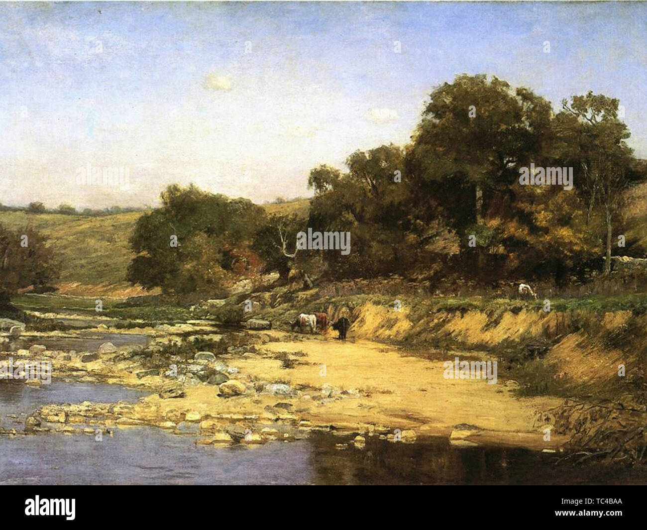 Theodore Clement Steele - On Muscatatuck 1886 Stock Photo - Alamy