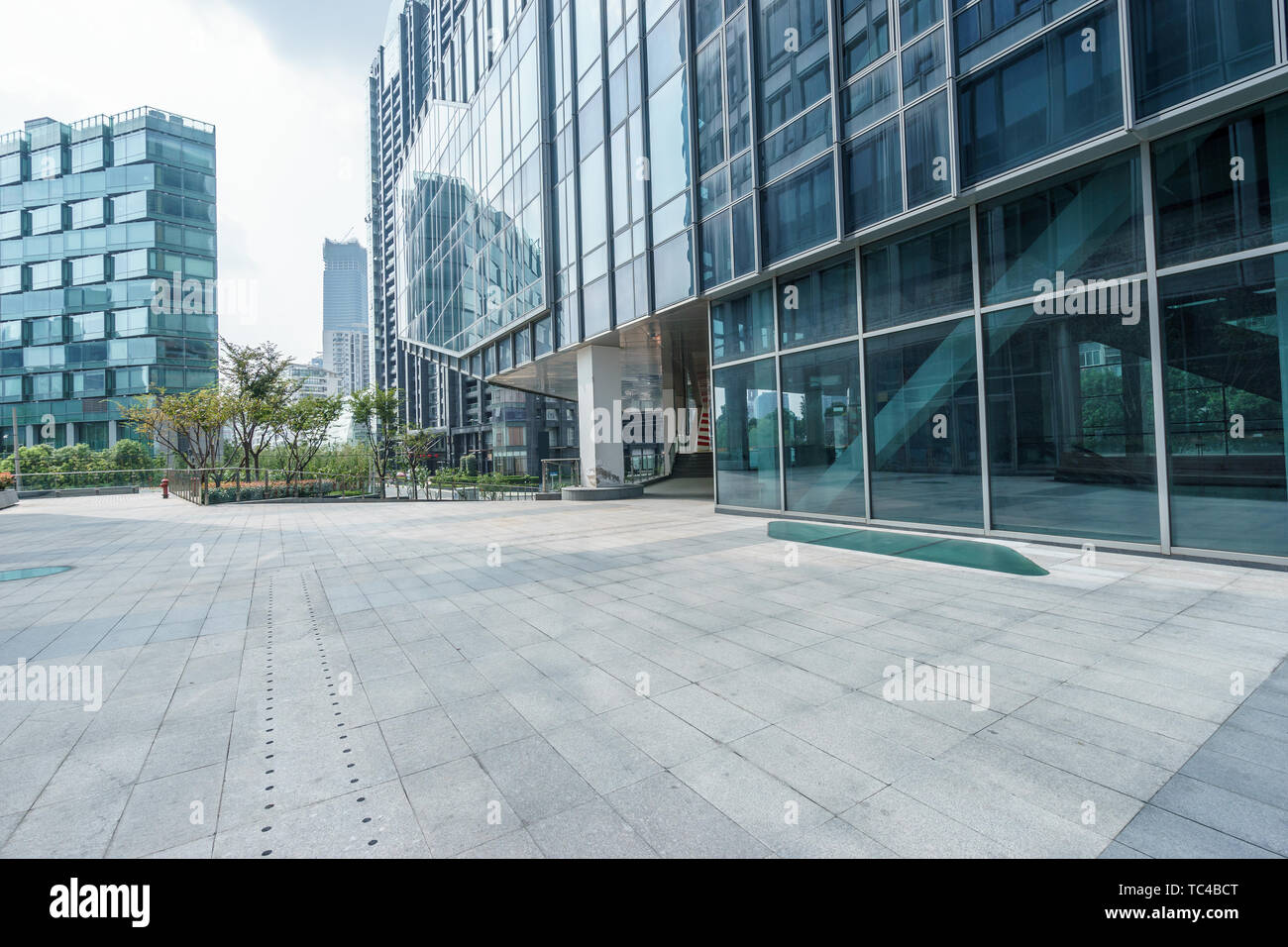 Empty ground front of modern photography Stock Photo - Alamy