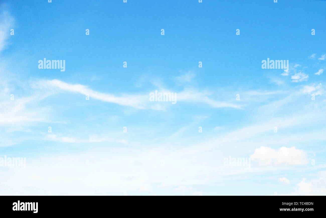 Celestial World concept: Abstract white cloud and clear blue sky in ...