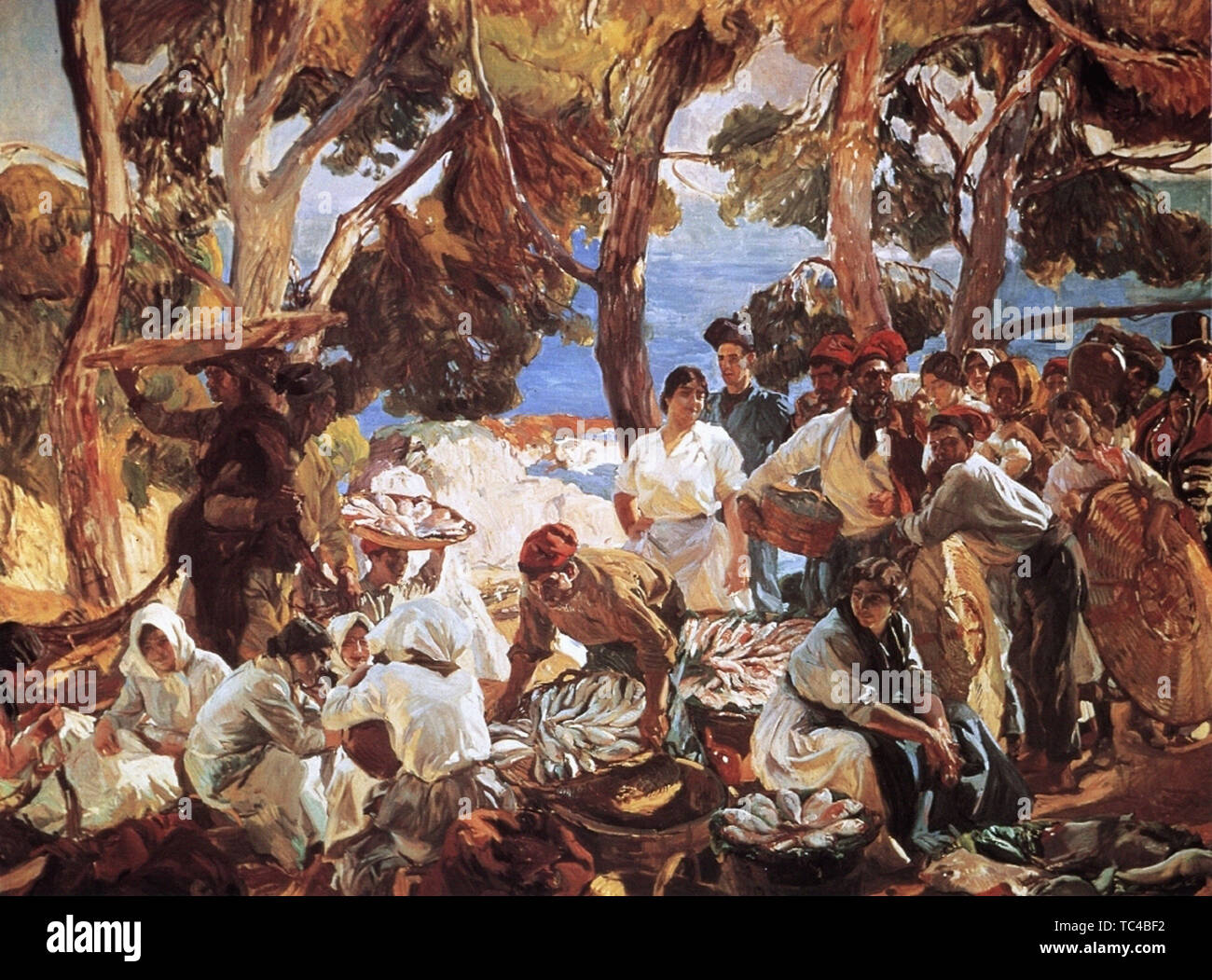 Joaquín Sorolla Y Bastida - Fish Cataloni 1915 Stock Photo - Alamy